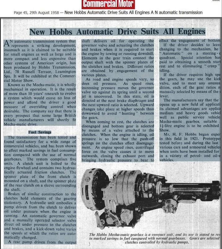 Lotus and the Hobbs Mechamatic - The Nostalgia Forum - The Autosport Forums