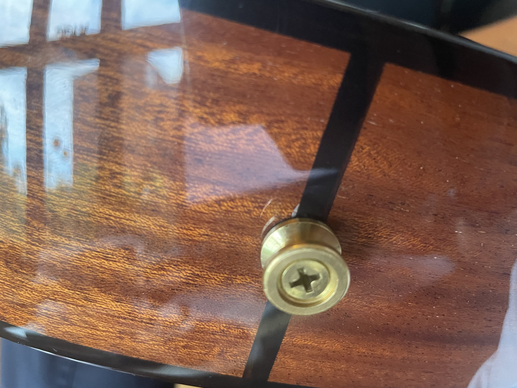 How to exchange "end pin strap button"? - The Acoustic Guitar Forum