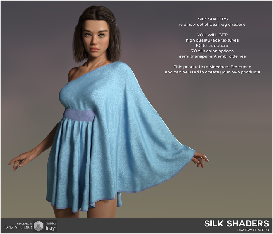 Daz Iray - Silk Shaders 2025 - Free Daz 3D Models