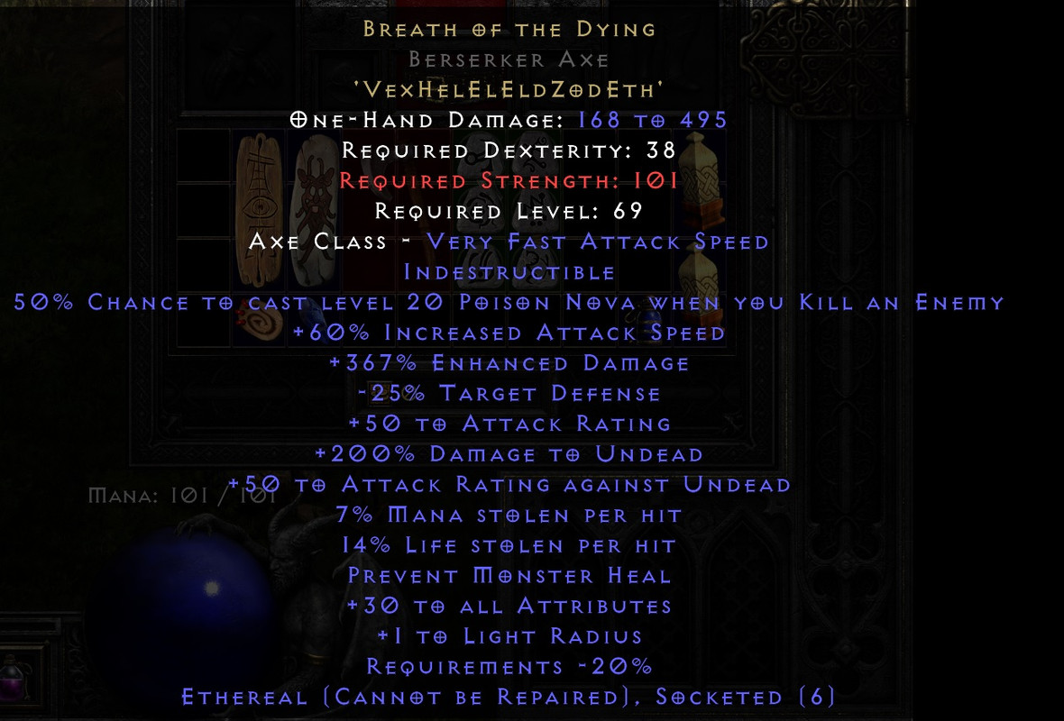 Botd Berzerker Axe - Topic - d2jsp