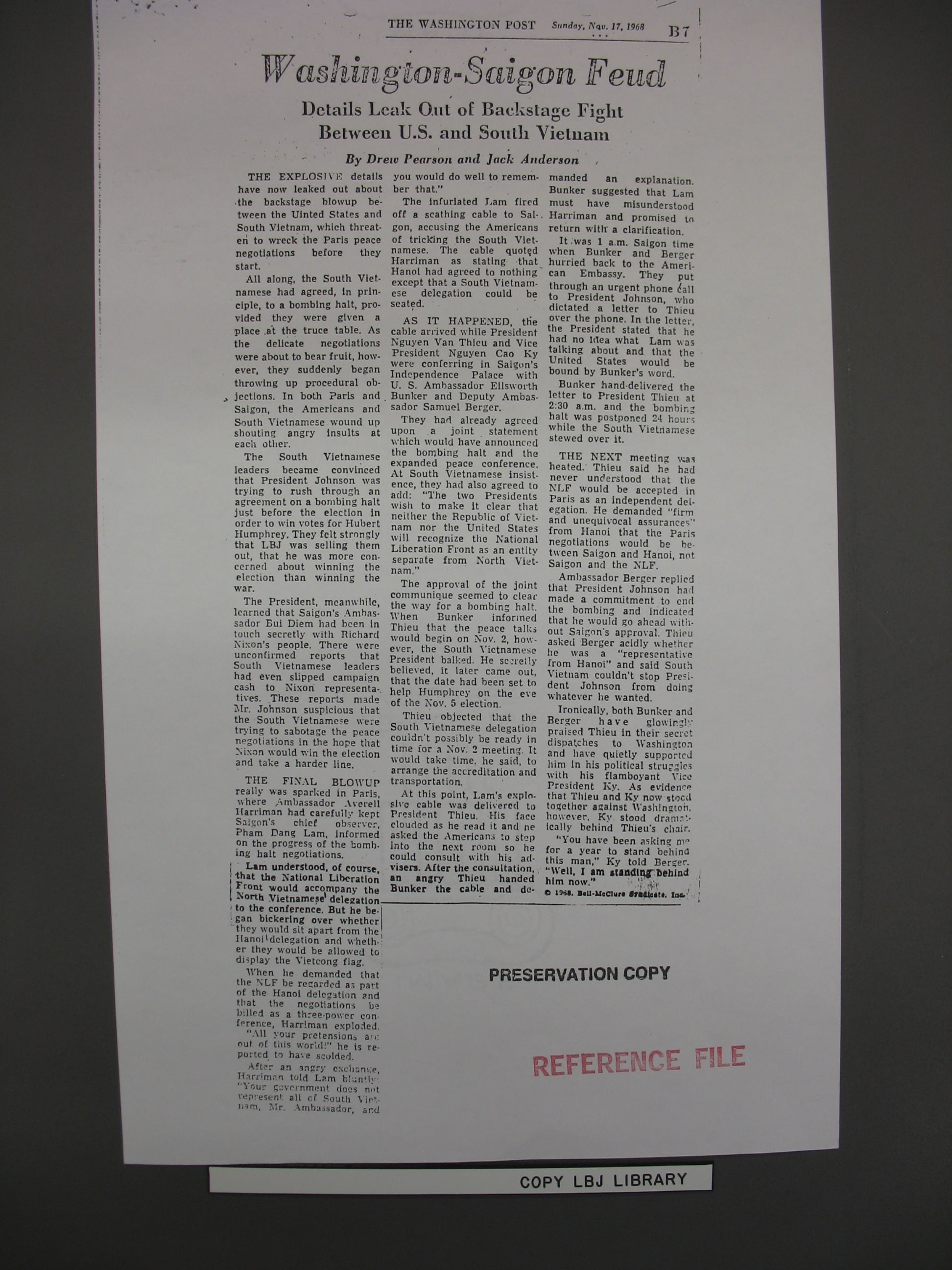 Columnist Drew Pearson Jack Anderson Sabotage of — Postimages