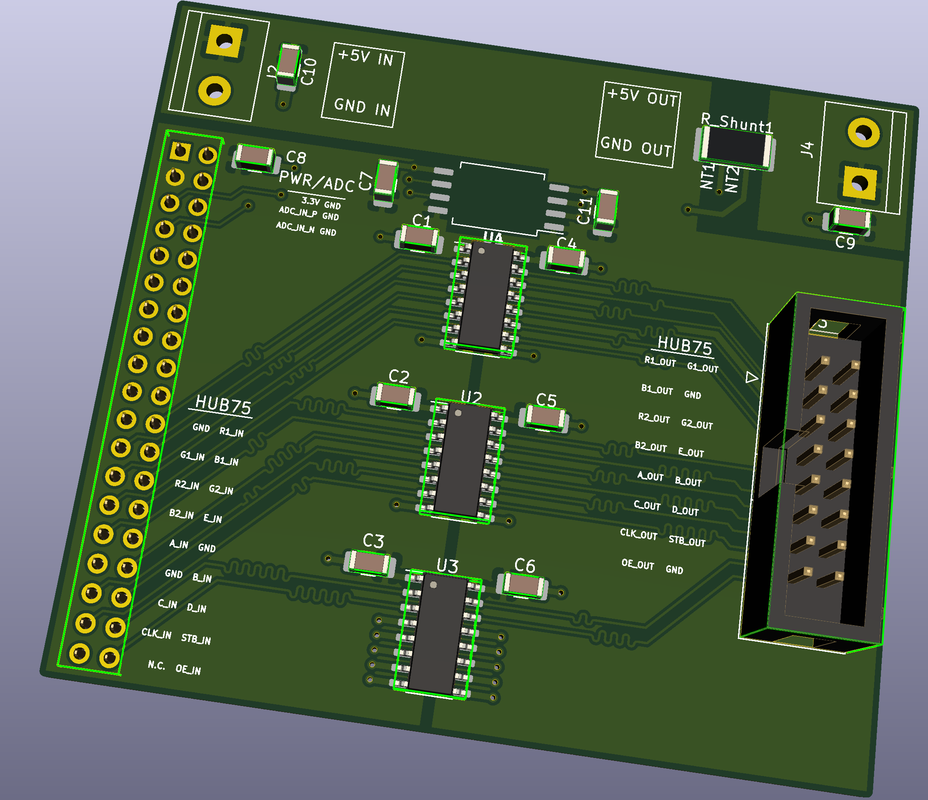 PCB Review - FPGA to HUB75 display interface : r/PrintedCircuitBoard