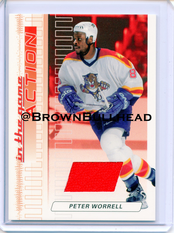 2003 04 ITG Action Jerseys M 089 [ Peter Worrell] [ Florida Panthers ...