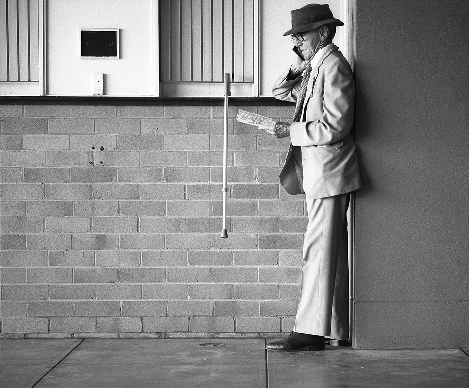 At the races Elderly man, Eagle Farm, members enclosure — Postimages
