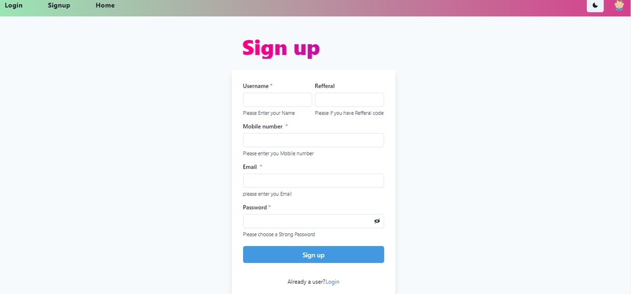 GitHub - Adityaprajapati26/Referral-code: This website is use to monitor the referral codes