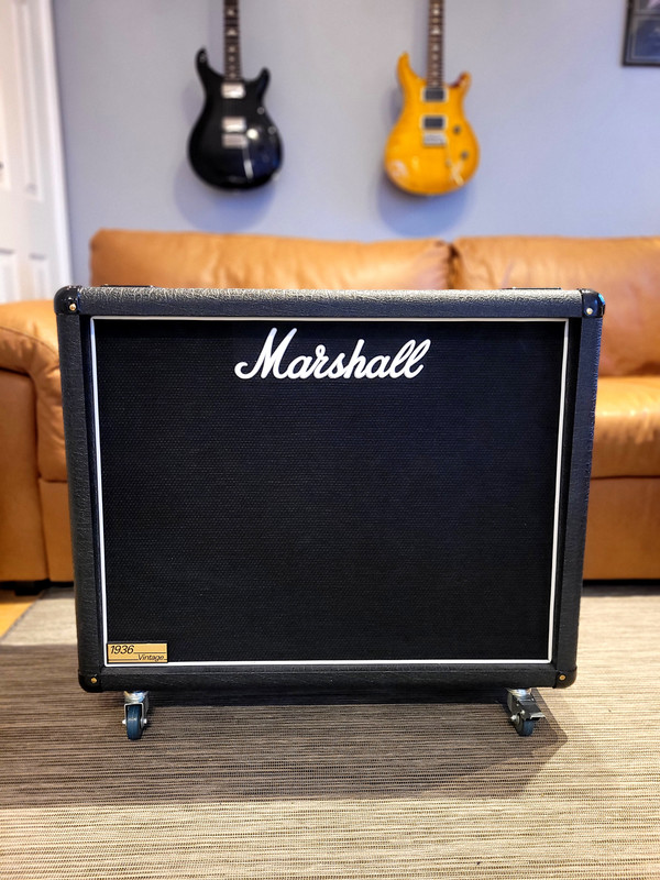 SOLD Immaculate Marshall JVM 205H + 1936 Vintage 2x12 cab - Amps ...