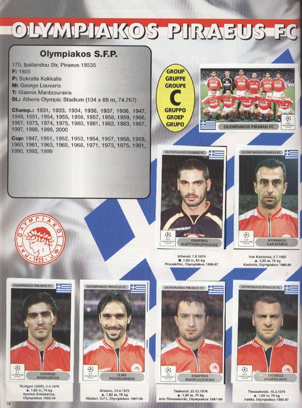 Album UEFA Champions League 2000 2001 Panini 18 — Postimages
