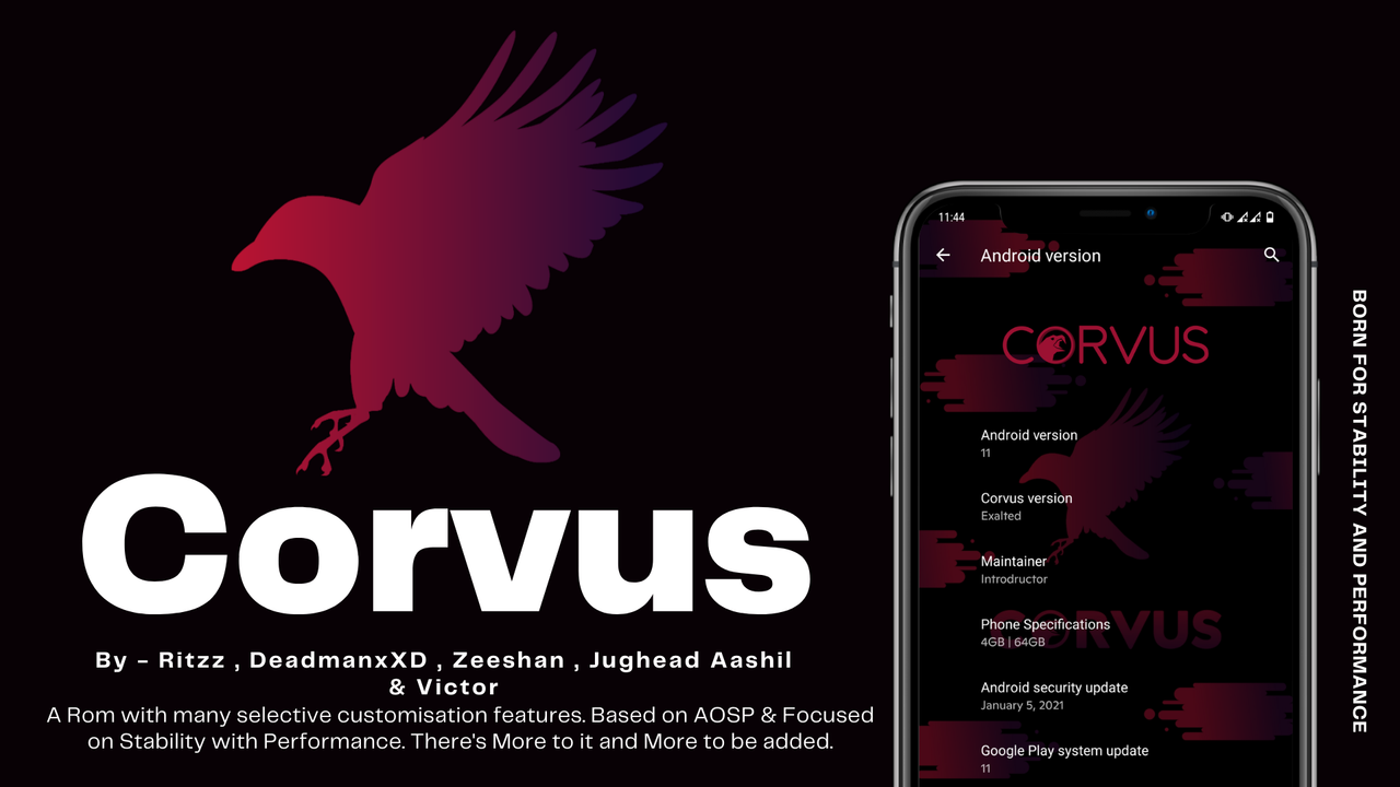 [ROM] Corvus OS v16.8 [OFFICIAL] [STABLE] [19th august 2021 | Android ...