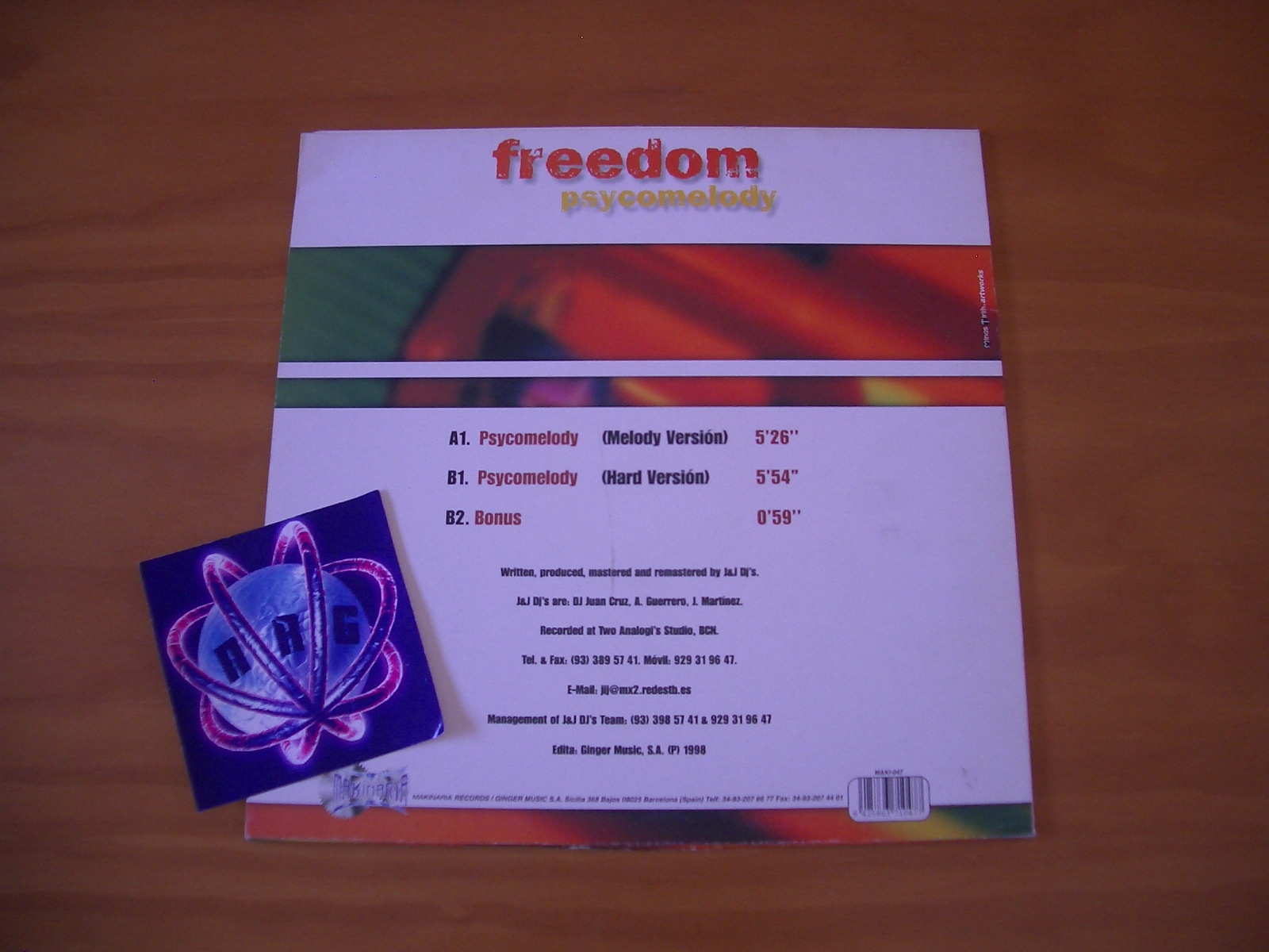 00 freedom psycomelody (maki047) vinyl 1998 2back nrg — Postimages