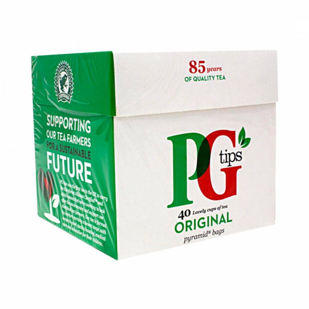 PG Tips 40 Pyramids Bags the Original 116g free flow signature taste ...
