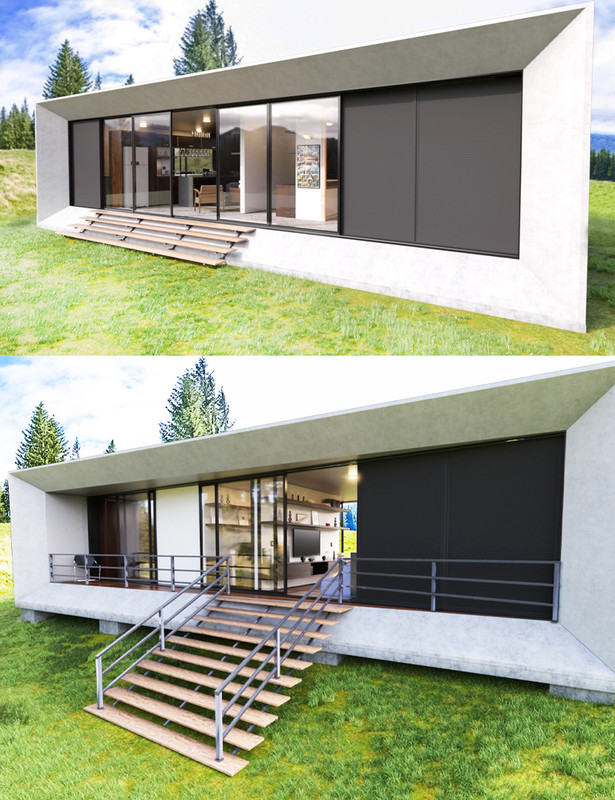 Trapezium House 2026 - Free Daz 3D Models