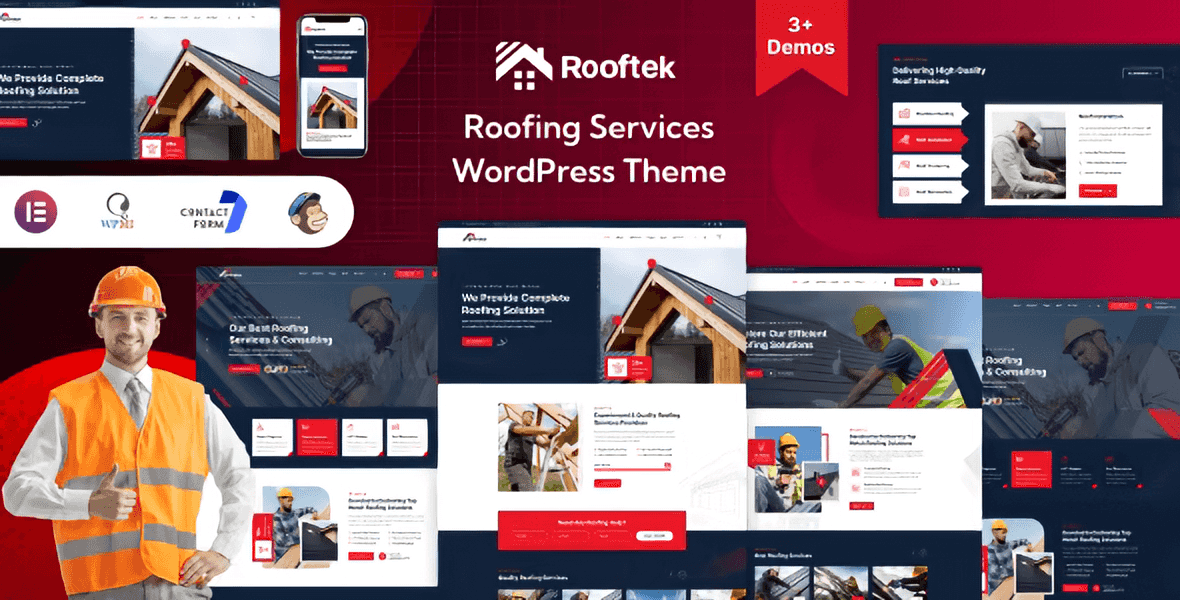 Rooftek - Roofing Services WordPress Theme – Bliter GPL