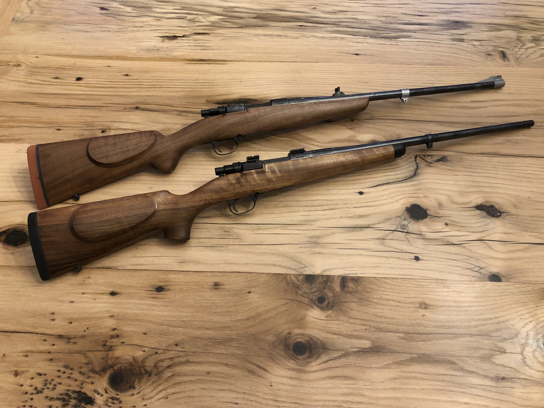 Couple of reshaped mini Mauser stocks finally done - 24hourcampfire