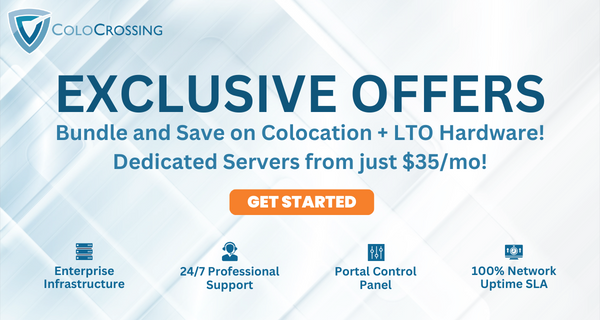 ColoCrossing - Dedicated Servers from $35/mo! Plus Bundle & Save on Colocation & Hardware LTO ...