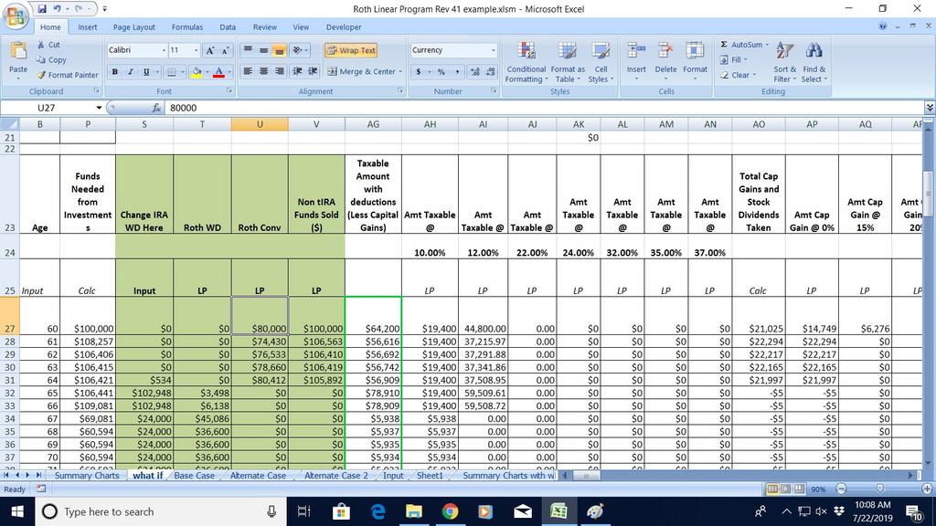 Optimized Roth Conversion Model - Bogleheads.org