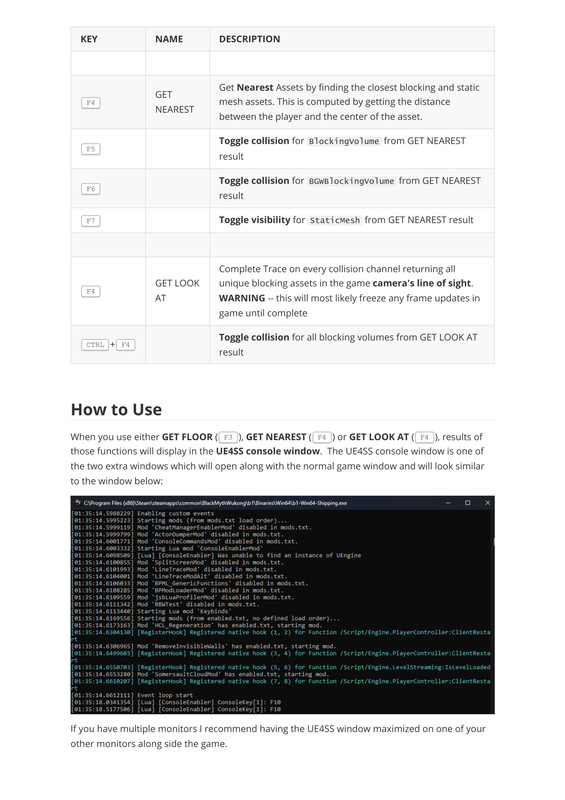 Debug Tools Guide (EN) at Black Myth: Wukong Nexus - Mods and community