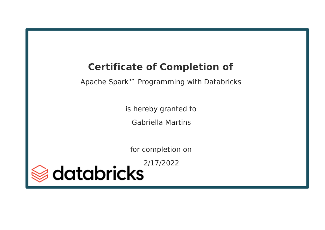 Gabriella Martins - Data Engineer | SQL | Pyspark | Python | AWS | Azure | Airflow | Databricks ...