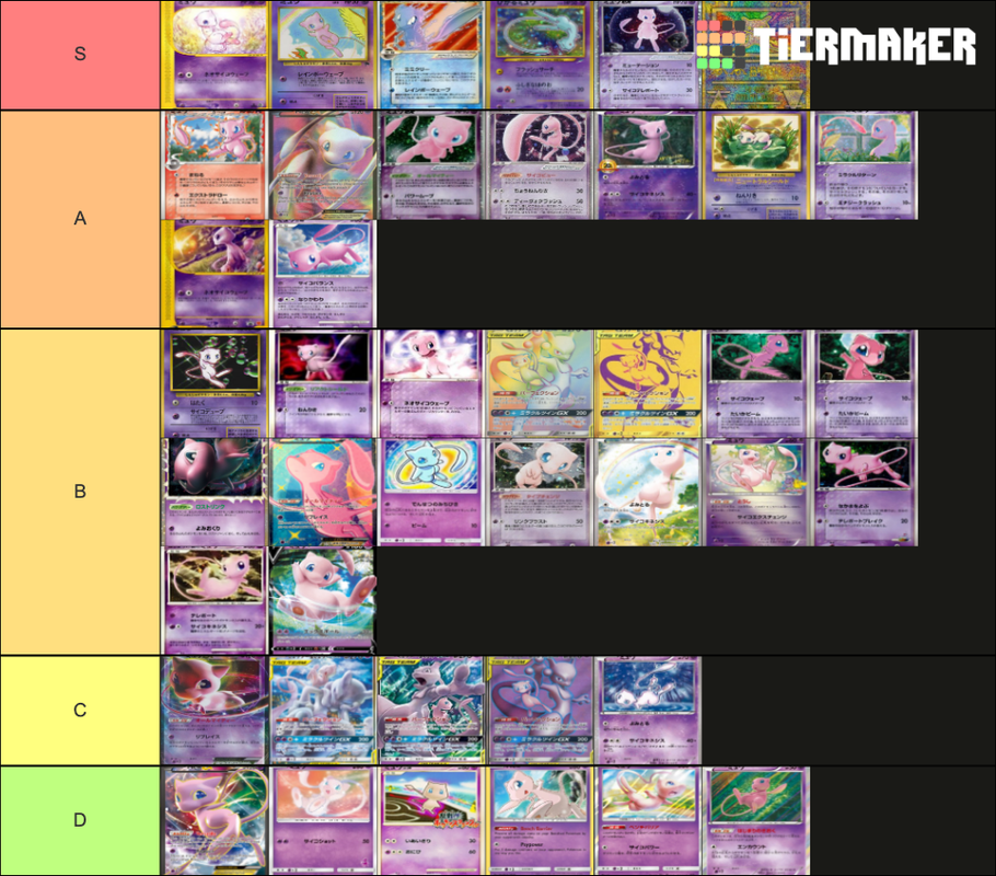 Mew TCG Tier List General Elite Fourum