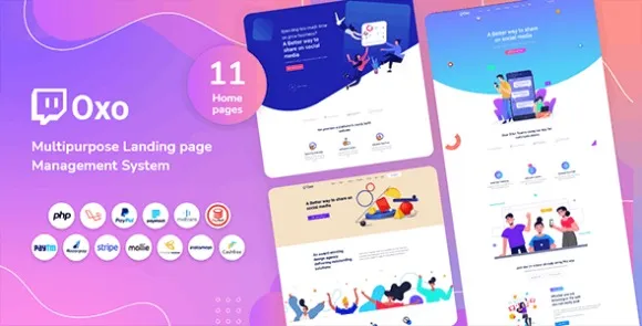 OXO – Multipurpose Landing Page CMS PHP Script – Bliter GPL OXO – Multipurpose Landing Page CMS PHP Script – Bliter GPL