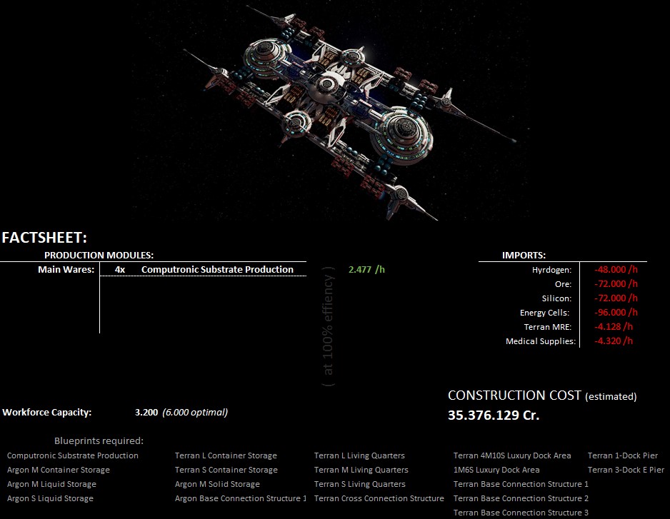 PGS "Intricate" Class Computronic Substrate Factory (Terran) - egosoft.com