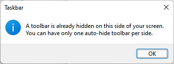 A toolbar is already hidden... : r/Windows11