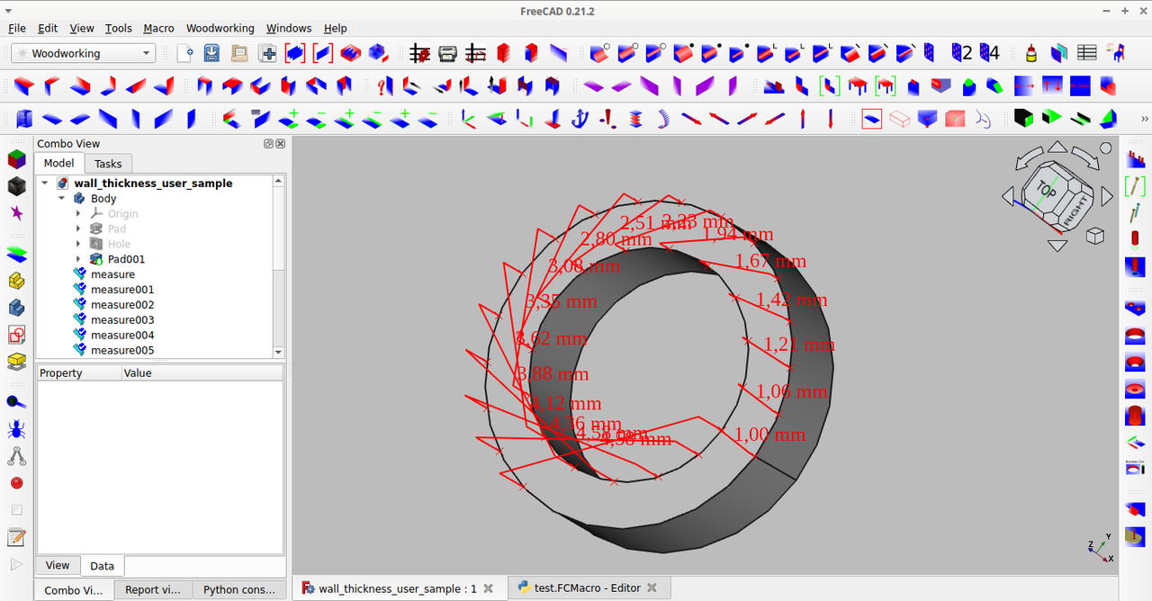 Find out minimum wall thickness - Page 3 - FreeCAD Forum