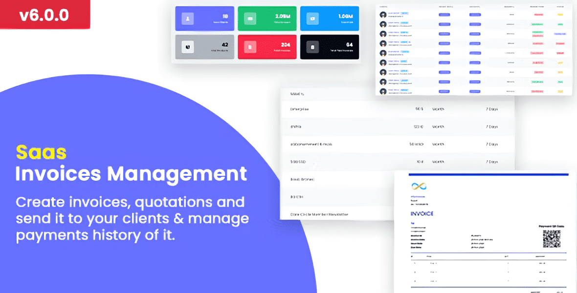 InflyInvoice SaaS - Management System - Invoices SaaS - Billing Management PHP – Bliter GPL
