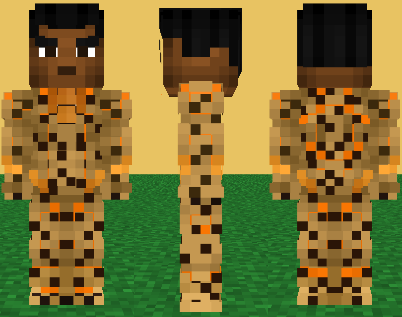 Q'Natys | Brown Cheetah Minecraft Skin