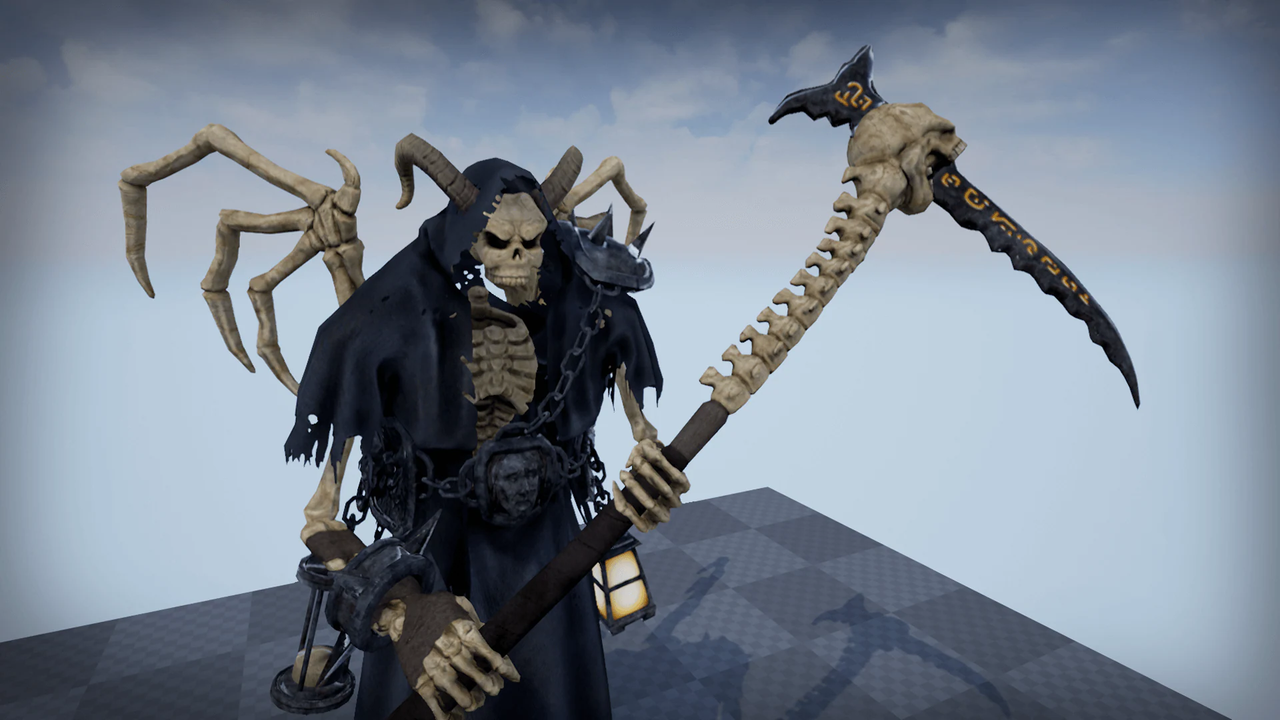 Heroic Fantasy Boss Reaper For IClone 2025 - Free Daz 3D Models