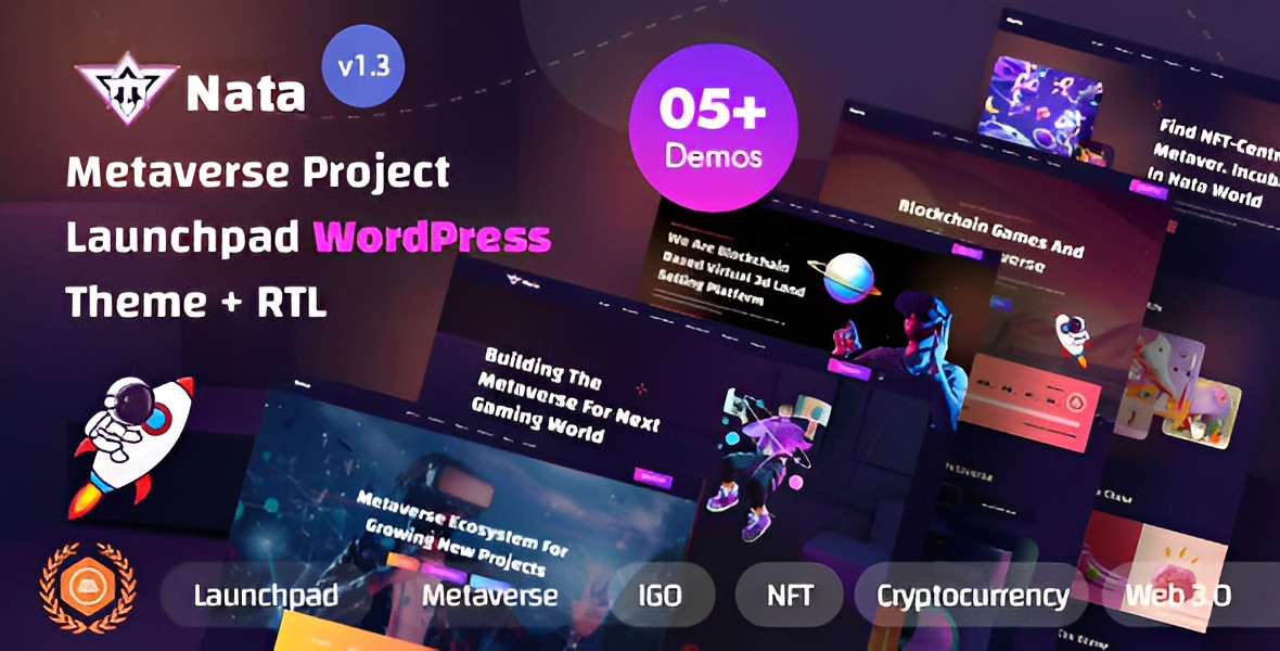 Nata – Metaverse Project Launchpad WordPress Theme – Bliter GPL