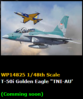 1/48 - KAI T/F/A-50 Golden Eagle by Wolfpack Design - T-X/T-50A conversion set & T-50/TA-50/T ...
