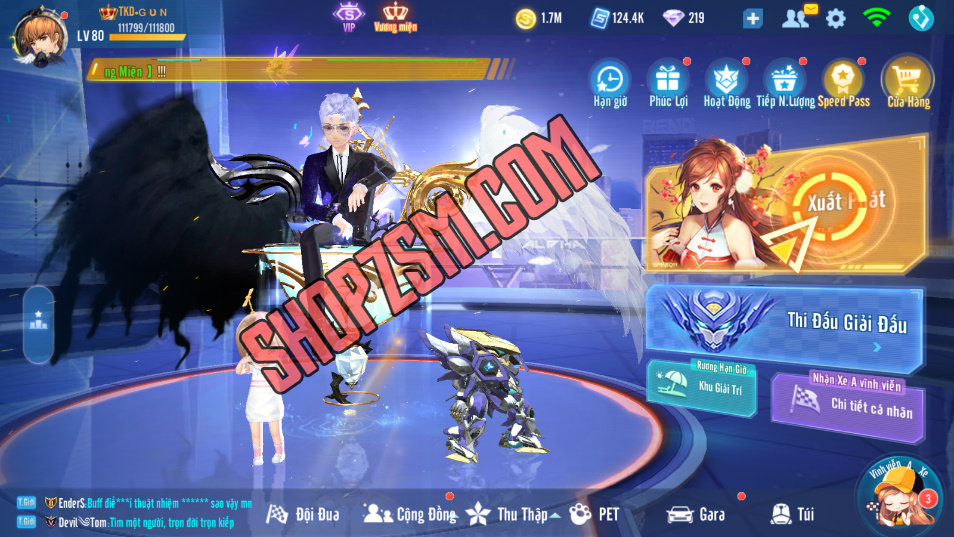 Tài khoản Zing Speed Mobile