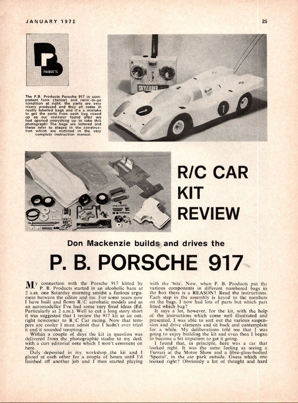 Model Cars - January 1972 | SlotForum