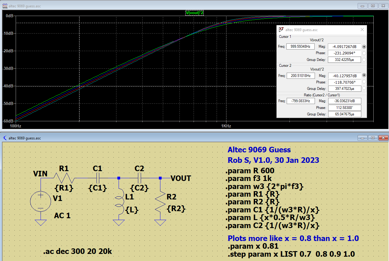 altec 9069 guess V1 0 ckt and plot — Postimages