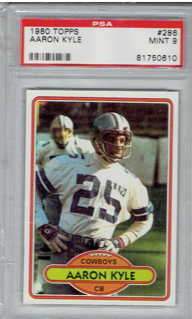 1980 Topps 286 Aaron Kyle PSA 9 — Postimages