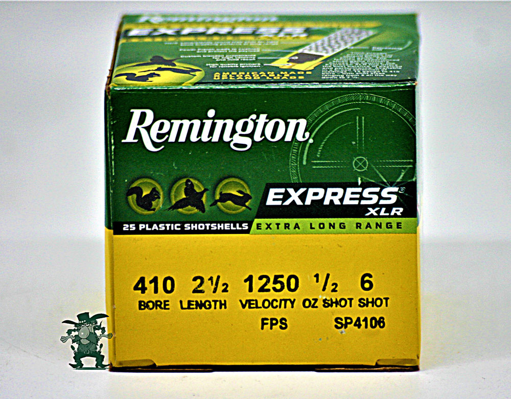 .410 Gauge No. 6 2½" Remington EXPRESS XLR Long Range 410 Shot Shell 25 ...