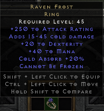 Perf Raven Frost 20/250 - Topic - d2jsp