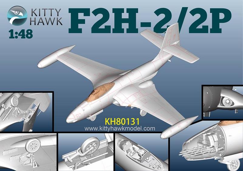 1/48 - McDonnell F2H-2/P Banshee by Kitty Hawk - released - correction & F2H-2N sets by Rieth ...