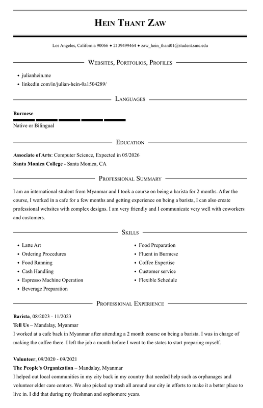 Resume — Postimages