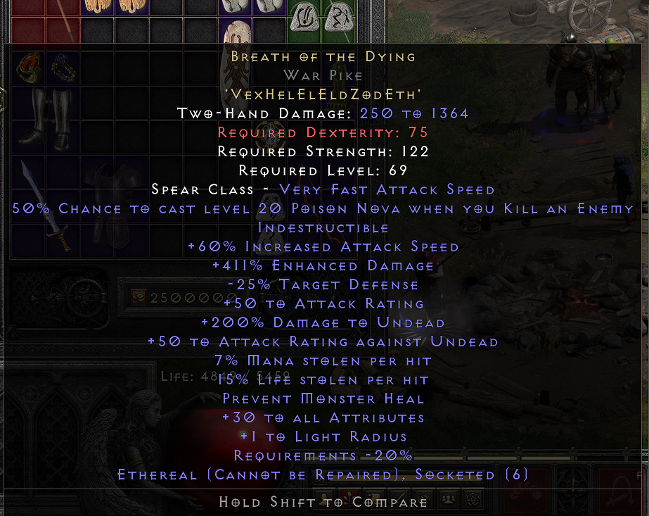 15ll 411ed Ebotd War Pike - Topic - d2jsp