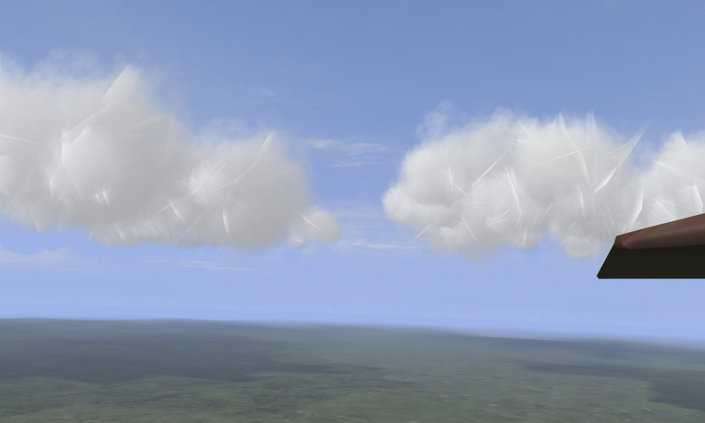 spiky clouds in perfect mode