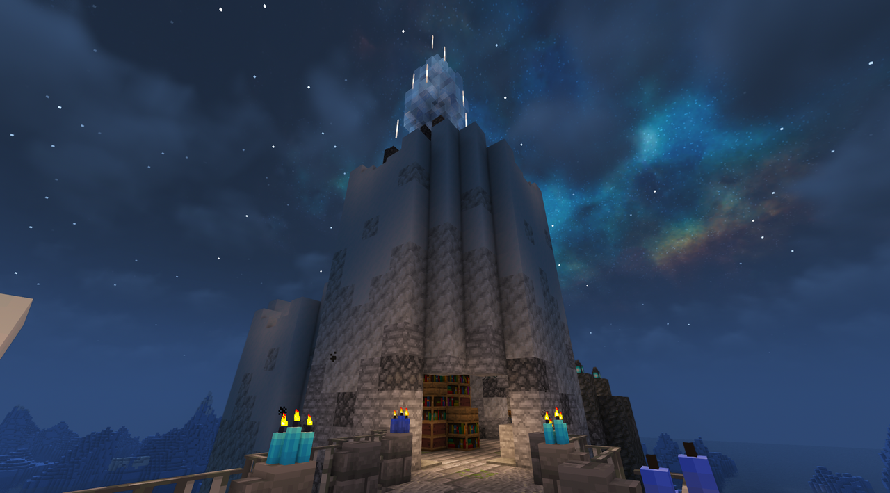 Floating Arctic Fortress (with creation Prozess) Minecraft Map