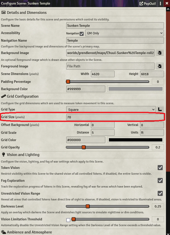 Scaling maps : r/FoundryVTT