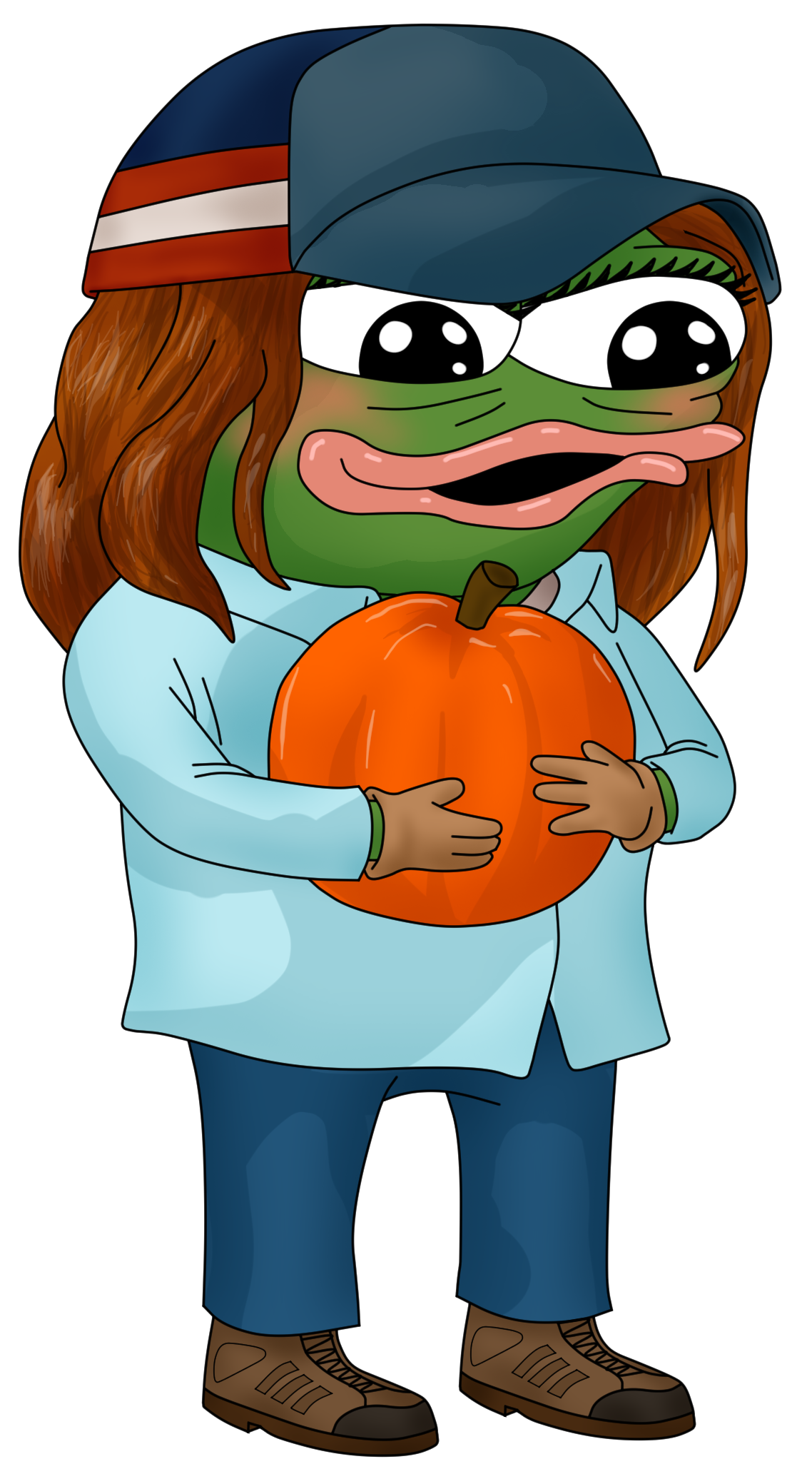 Country Girl with Pumpkin (treedom mesquite grove PFP) V1 — Postimages