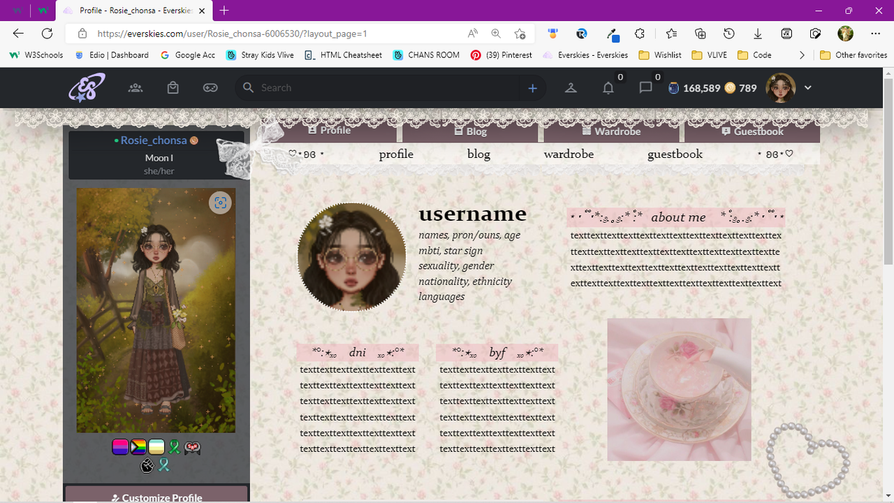 coquette layout — Postimages