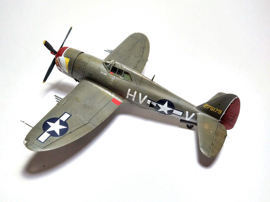 Tamiya 1/72nd P-47D, Hasegawa B-26G, and Tamiya Fw190A-3.