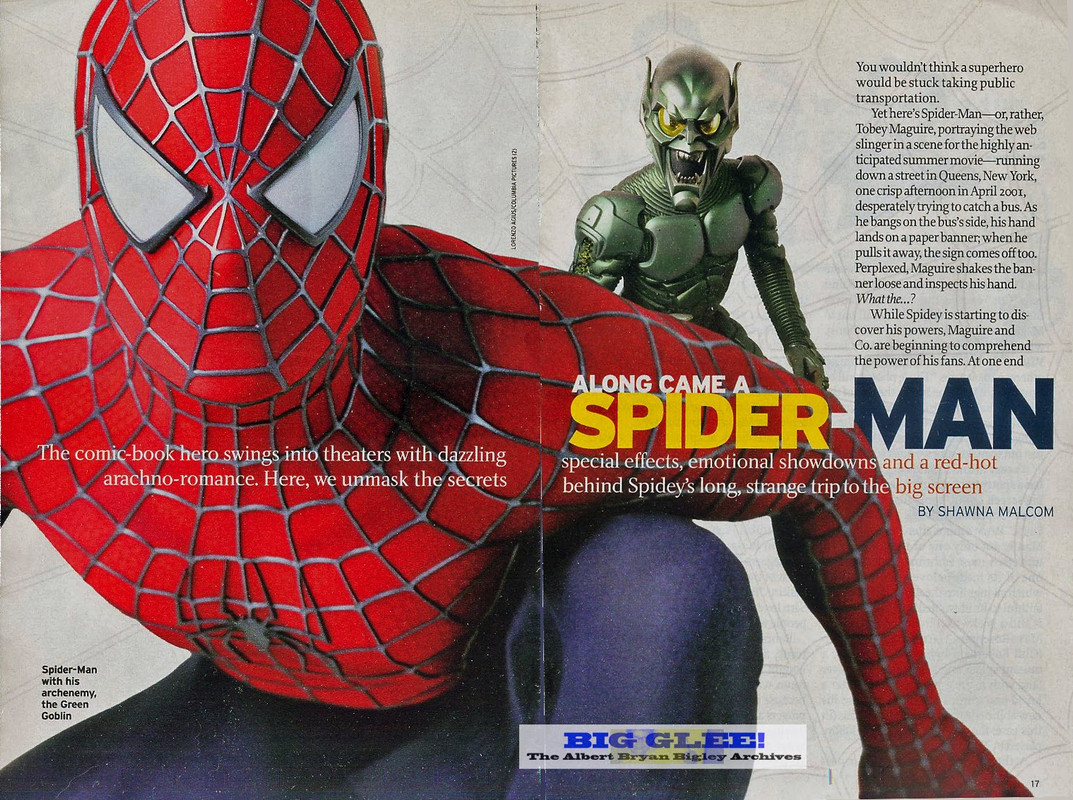 spider man film tv guide tobey maguire green gob — Postimages