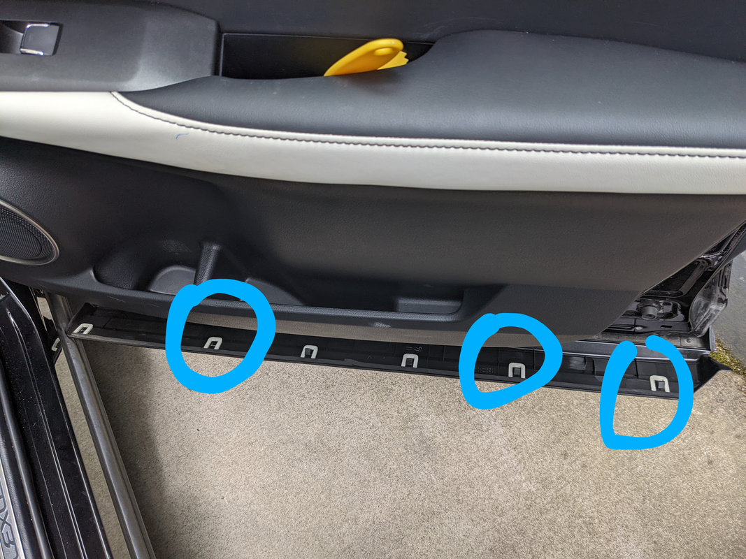 What are these clips on my passenger door called? : r/Lexus
