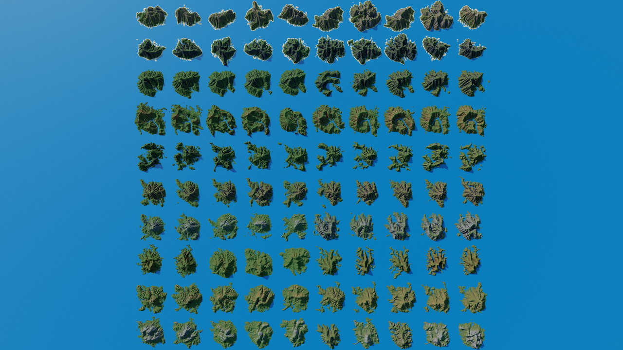 📦 500+ Custom Islands (1.19+) - Terrain Asset pack - Plains / Desert ...