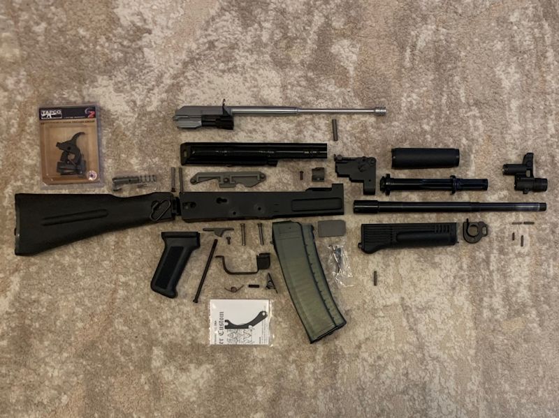 Milled 5.56x45 side folder built by Two Rivers Arms | AK Rifles